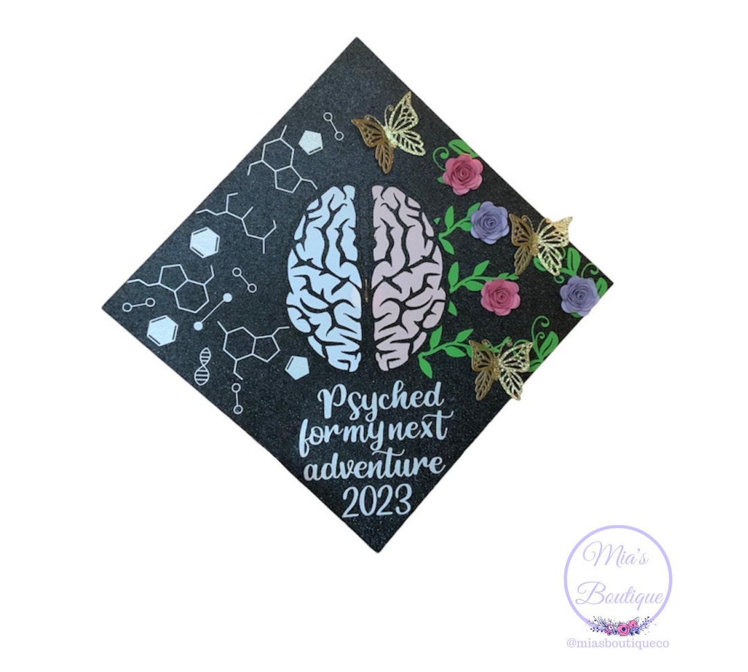 Psychology Graduation Cap Topper Custom Personalized - Etsy
