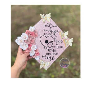 Custom Graduation Cap Topper Nurse Pink - Etsy
