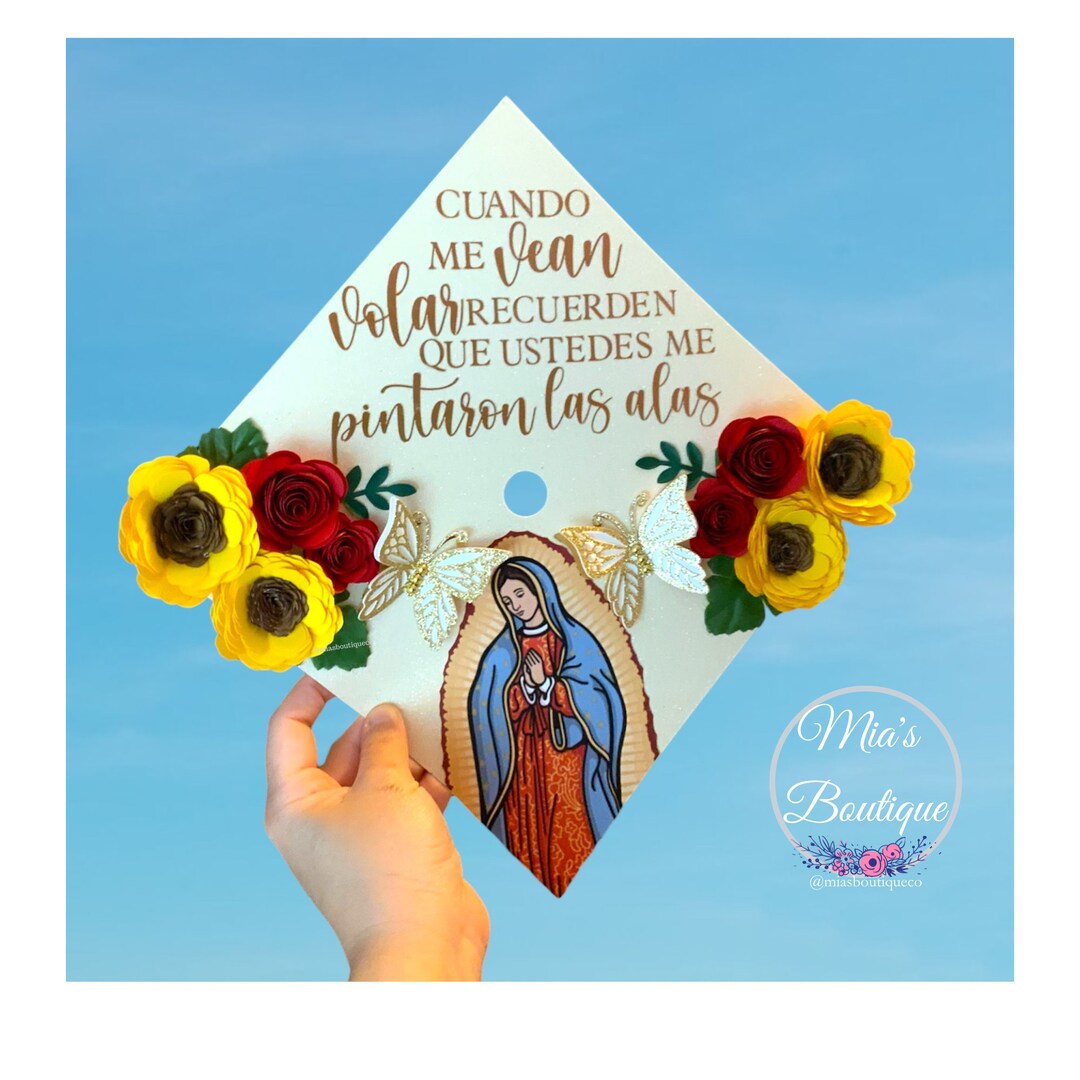 Graduation Cap Topper Mexican Virgin Mary Graduation Cap Topper Custom ...