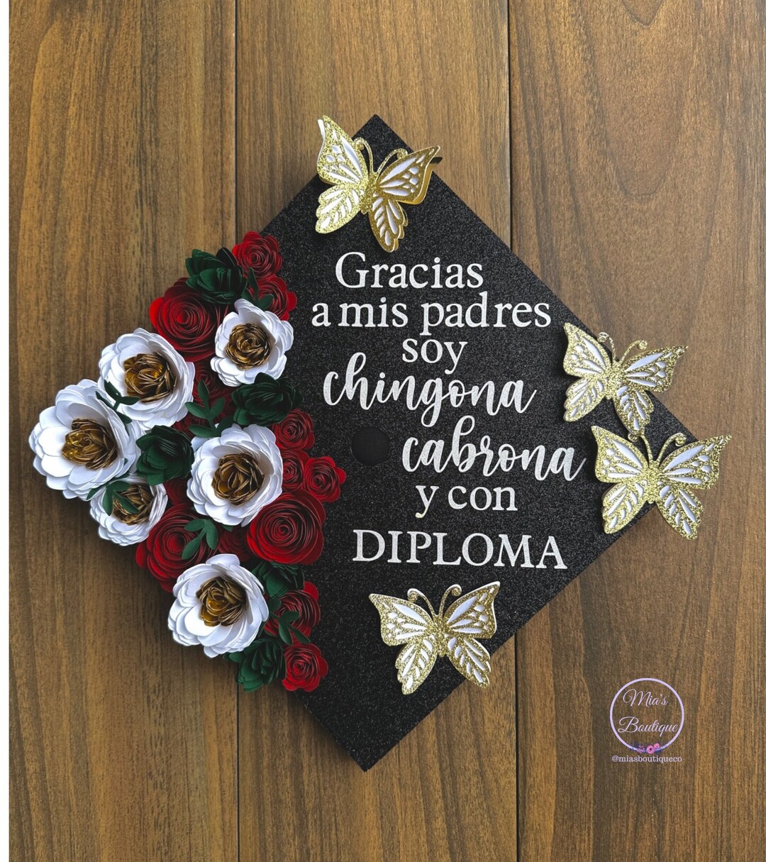 Custom Mexico Graduation Cap Cover Custom Mexican Chingona Cabrona ...