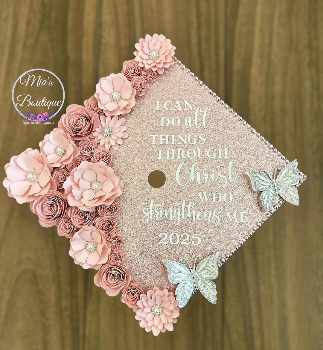 Custom Nurse Graduation Cap Topper: Floral Design - Etsy
