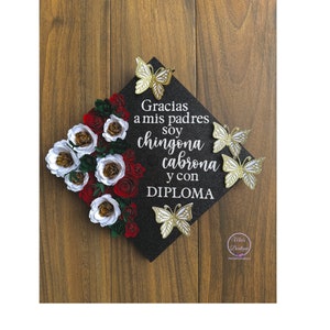 Custom Mexico Graduation Cap Cover Custom Mexican Chingona Cabrona ...