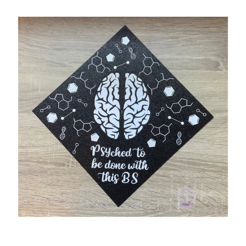 Psychology Graduation Cap Topper: Custom Brain Major, Handmade - Etsy