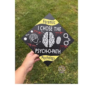 Forensic Psychology Graduation Cap Topper Criminal Justice Graduation ...