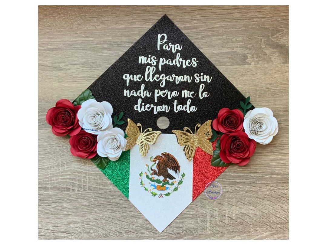 Custom Mexico Graduation Cap Topper Graduation Cap Mexican Custom ...