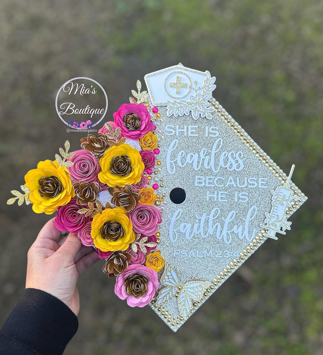 Custom Nurse Graduation Cap Topper Personalized Graduation Cap Topper ...