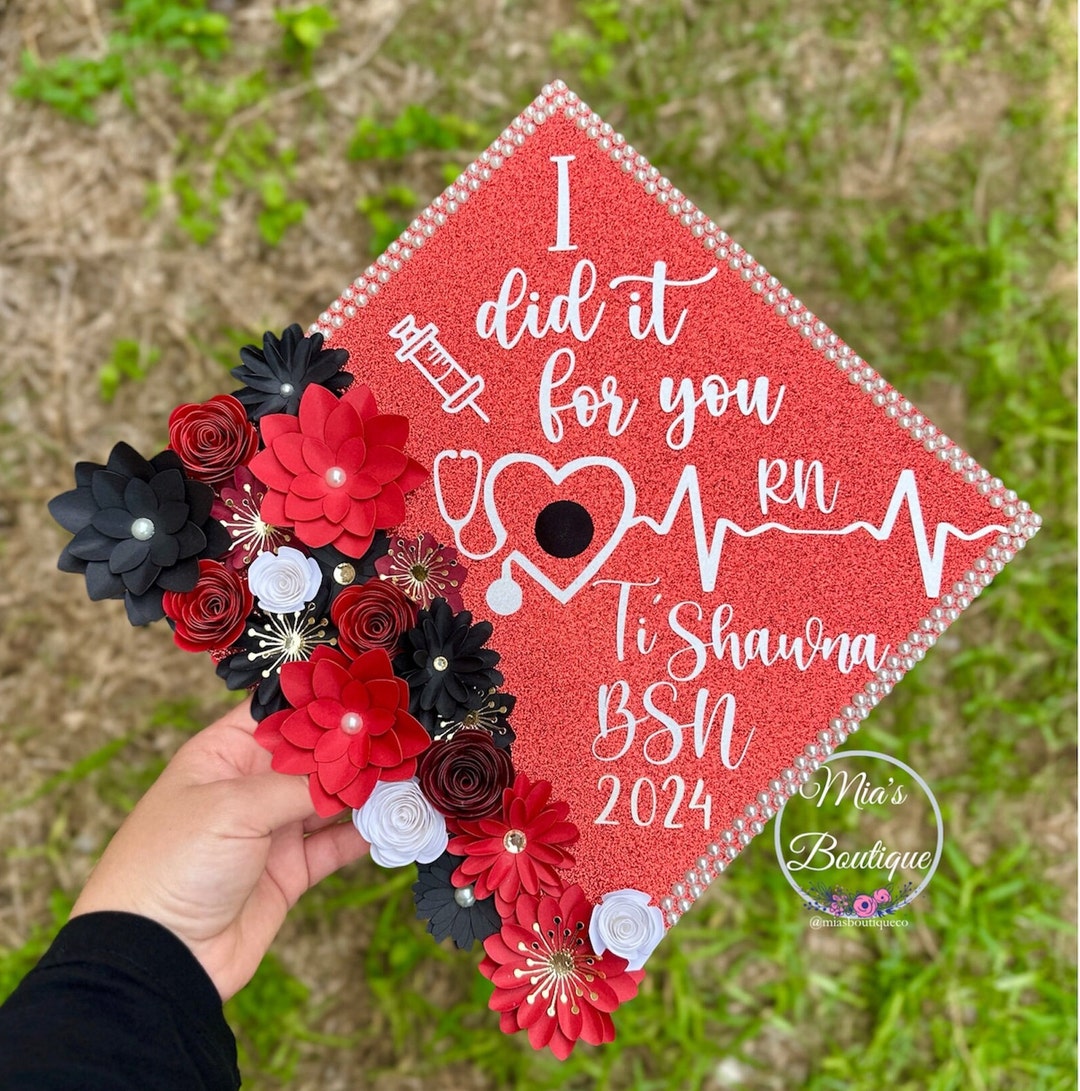 Custom Graduation Cap Topper Nurse - Etsy