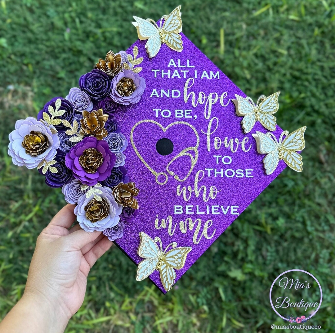 Graduation Cap Topper Nursing - Personalized Nursing Grad Cap - Etsy