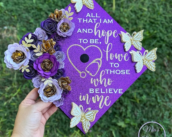 Custom "determinate Dna" Graduation Cap Topper, Biology Major ...