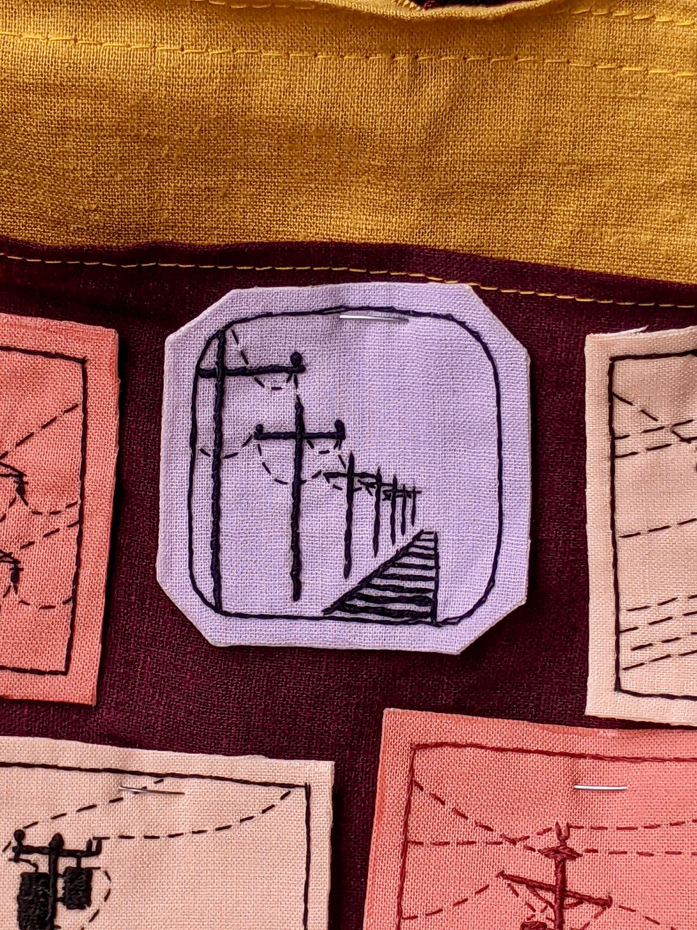 Power Lines II 2 X 2 Sew-on Patch - Etsy