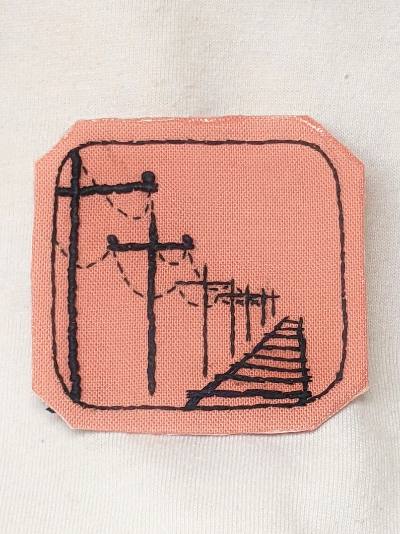 Power Lines II 2 X 2 Sew-on Patch - Etsy