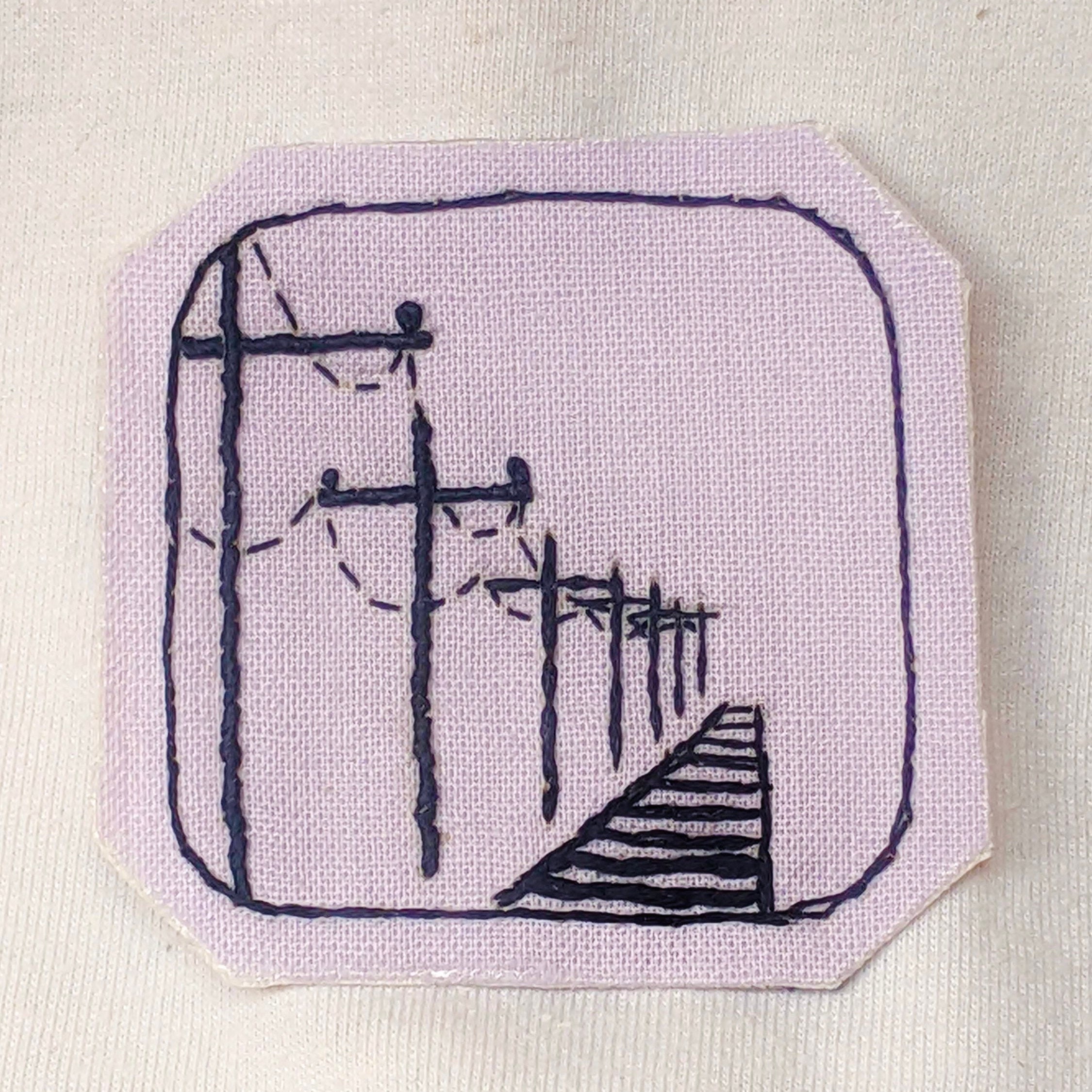 Power Lines II 2 X 2 Sew-on Patch - Etsy