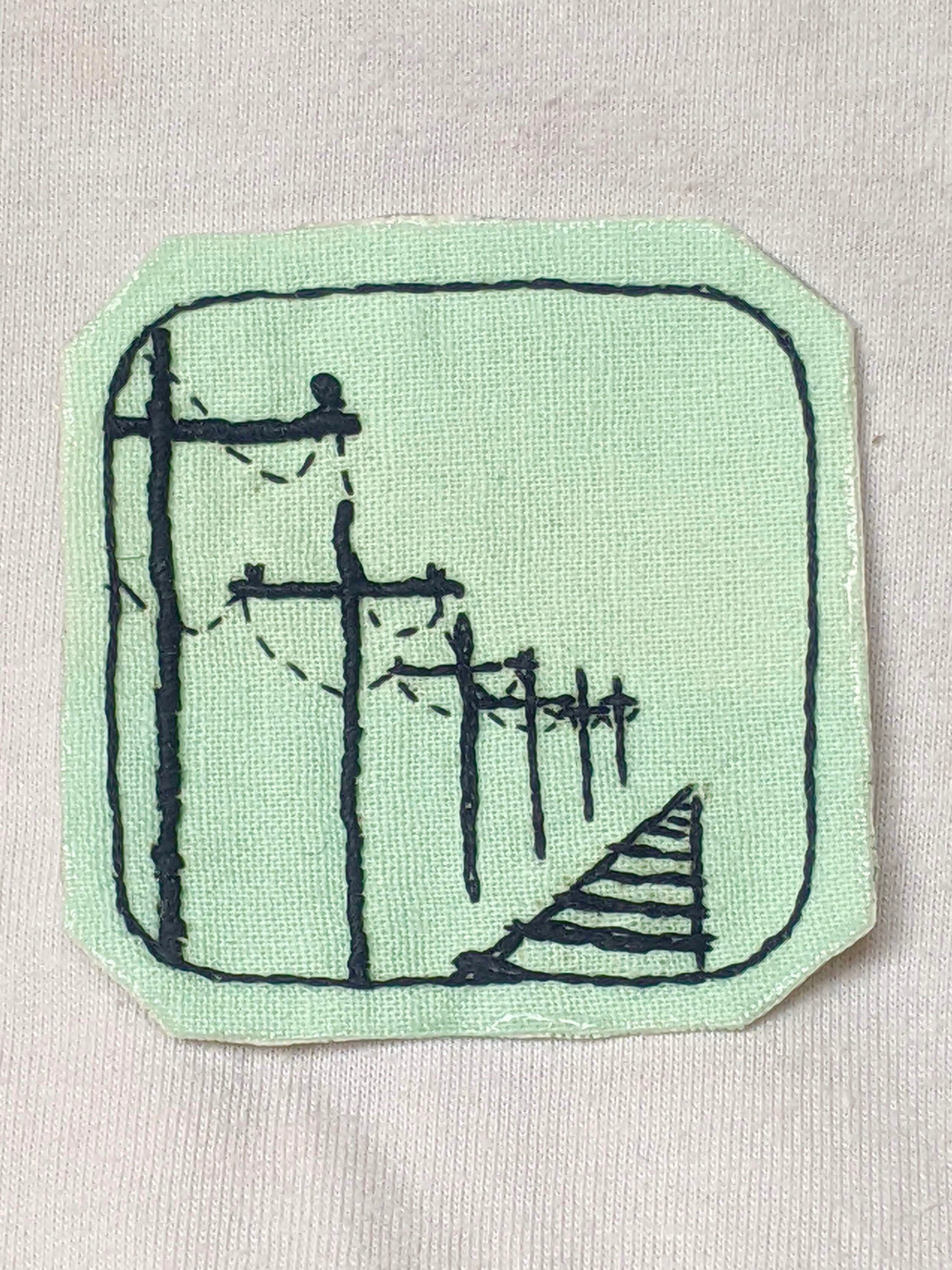 Power Lines II 2 X 2 Sew-on Patch - Etsy