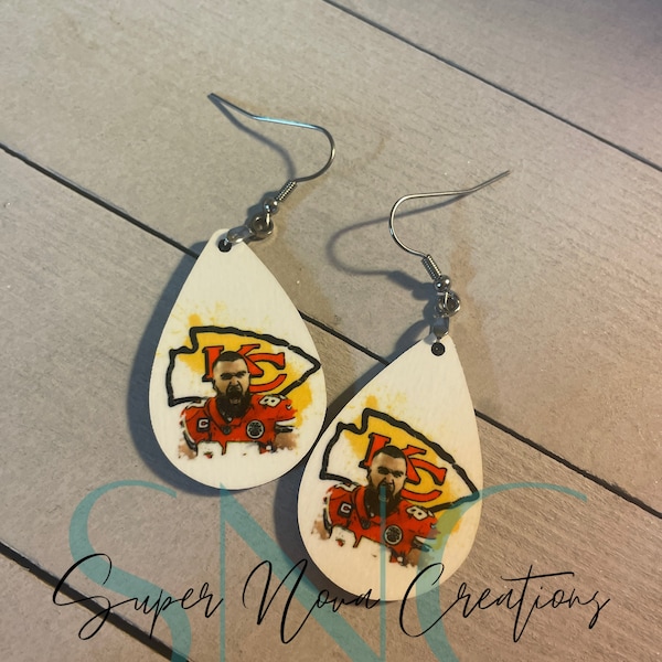 Travis Kelce Earrings - Etsy