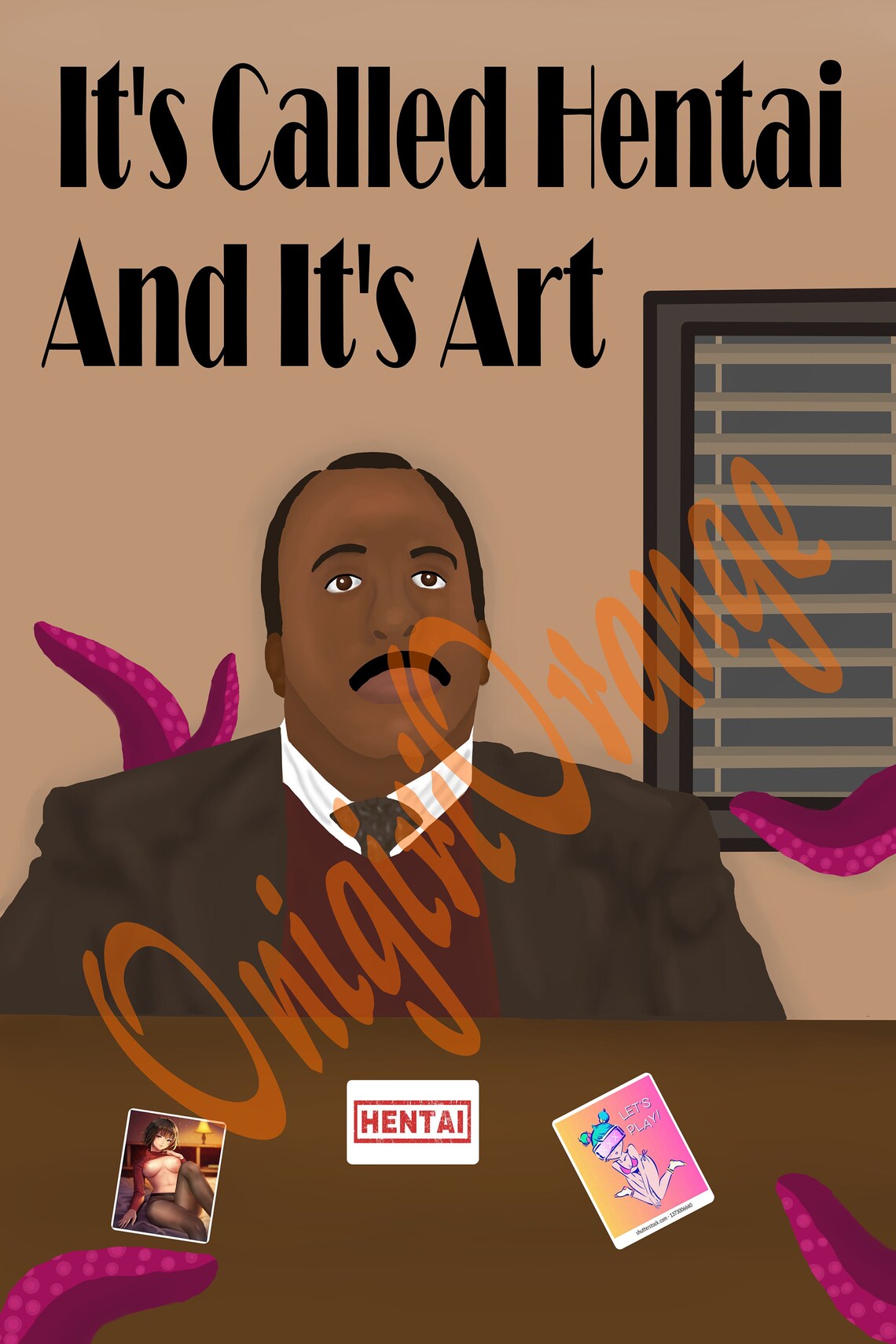 Buy Hentai Is Art Stanley Hudson The Office Poster Online In India Etsy