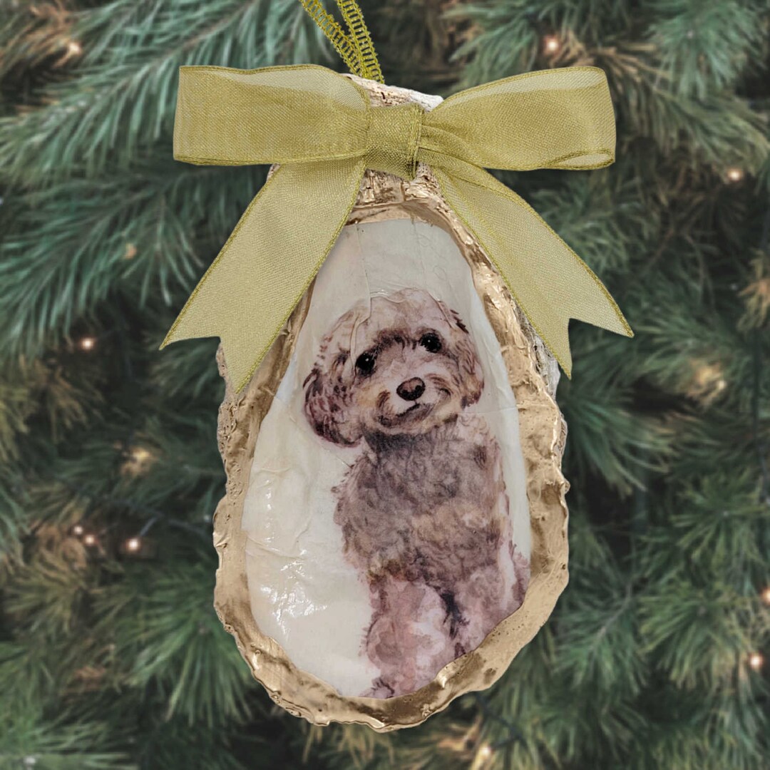 Cockapoo Christmas Tree Ornament, Custom Dog Christmas Ornament, Dog ...