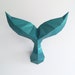 Whale Paper Craft 3d Digital Template, Siren Tail, Papercraft 3d Diy ...