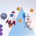 Whale Paper Craft 3d Digital Template, Siren Tail, Papercraft 3d Diy ...