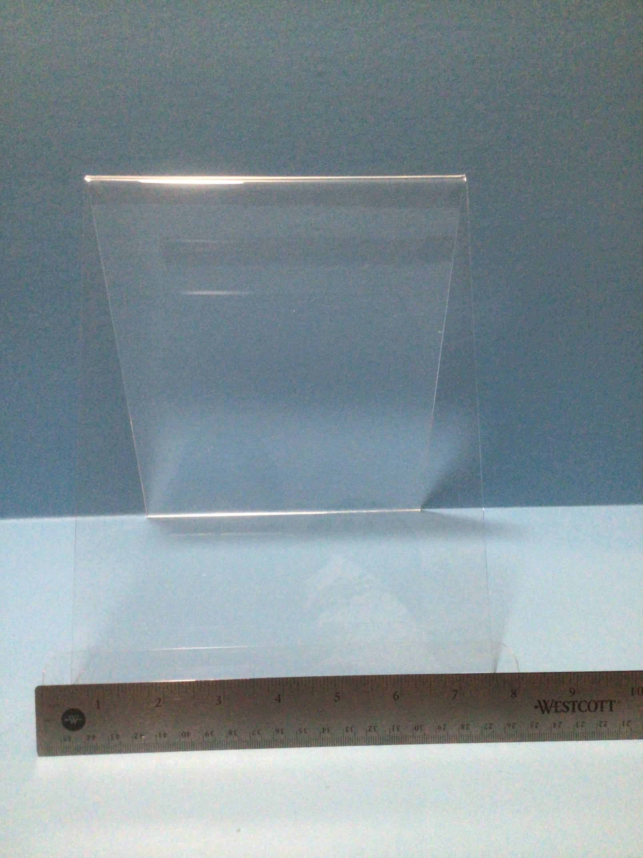 10" Non Adjustable Acrylic Display Stand. Clear Acrylic. Thickness .118 ...