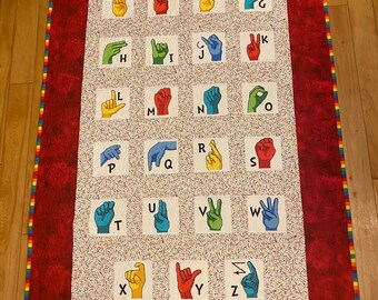 Sign Language Quilt - Etsy