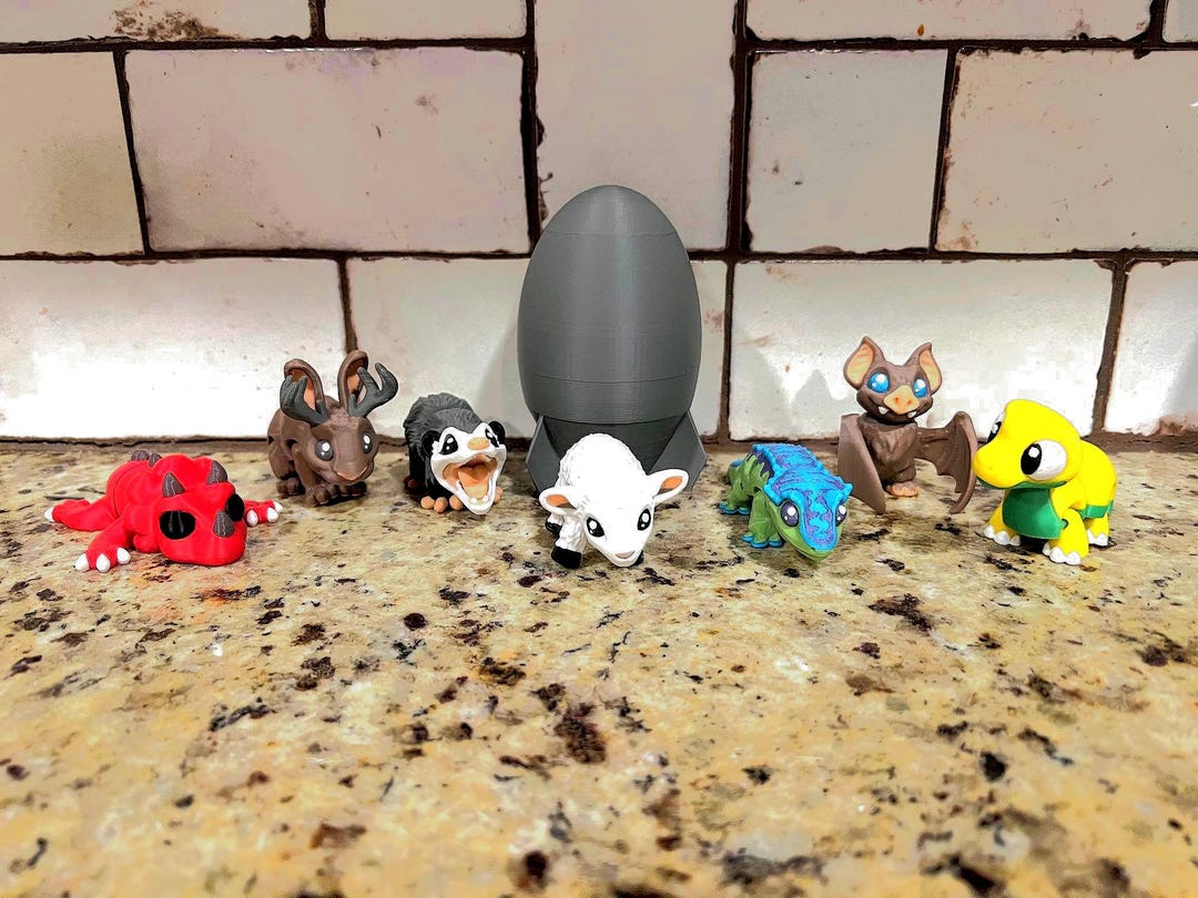 3D Printed Random Mini Mystery Egg - Etsy