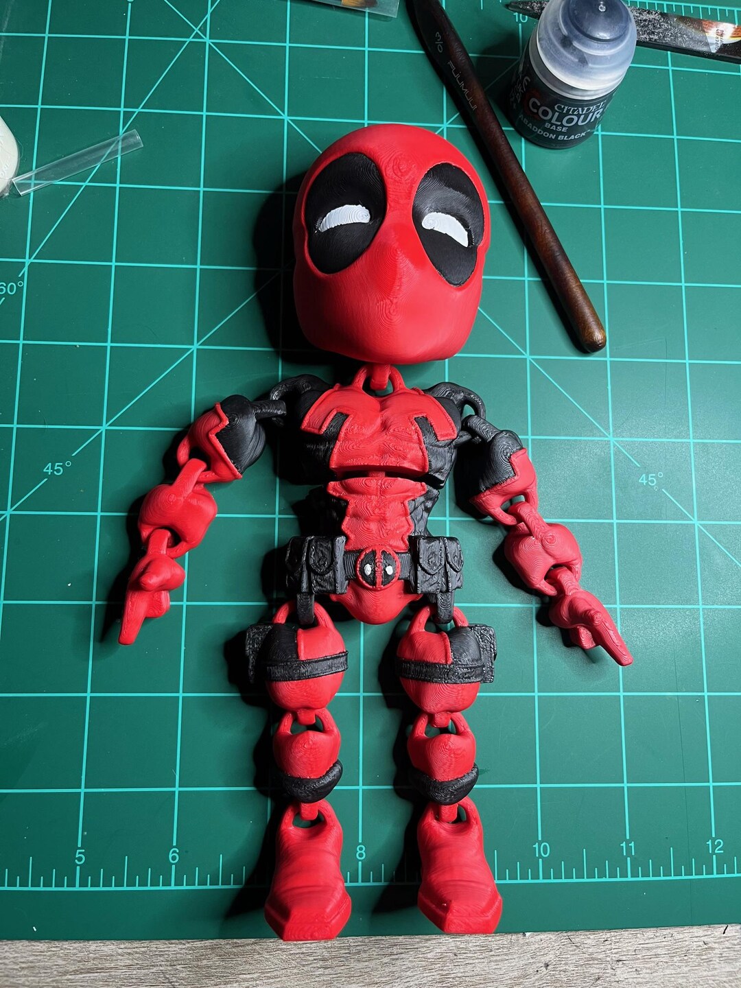 3D Printed Articulated Anti-hero – Movable Figure With Dynamic Pose ...