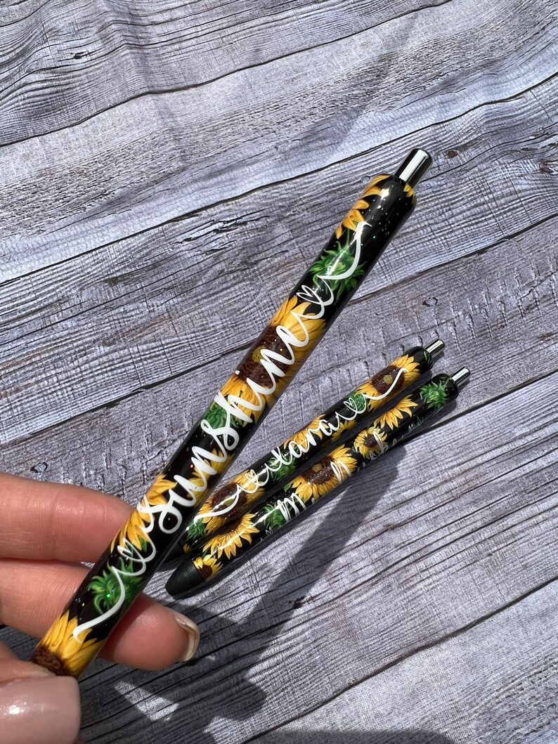 Sunflower Pen Personalized With Name. Personalized Refillable Papermate ...