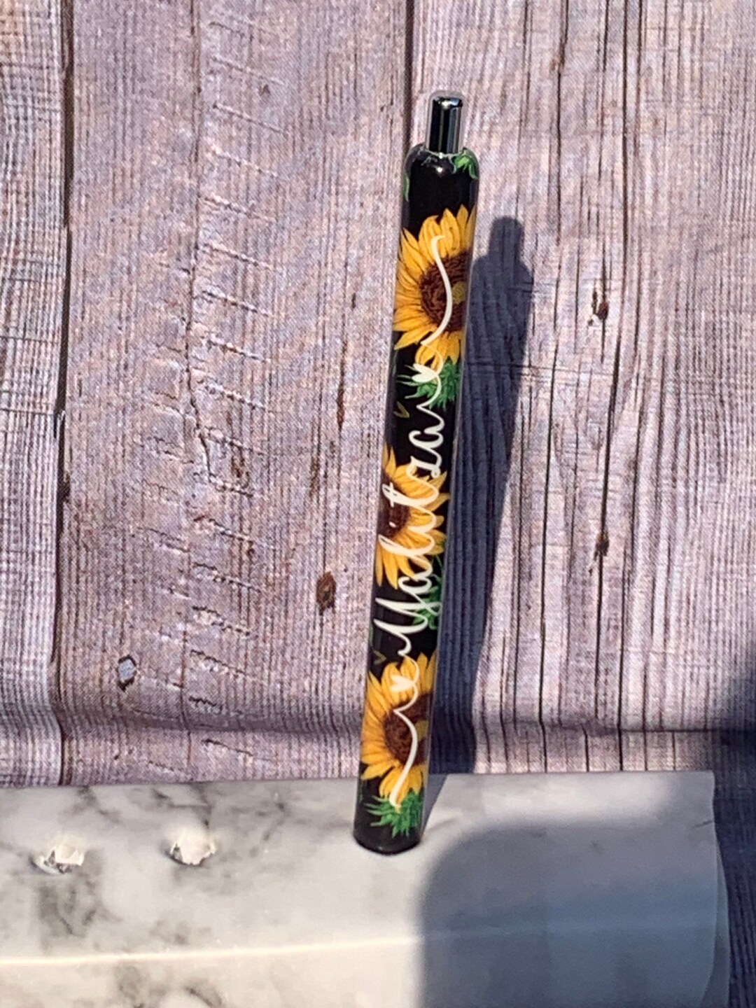 Sunflower Pen Personalized With Name. Personalized Refillable Papermate ...