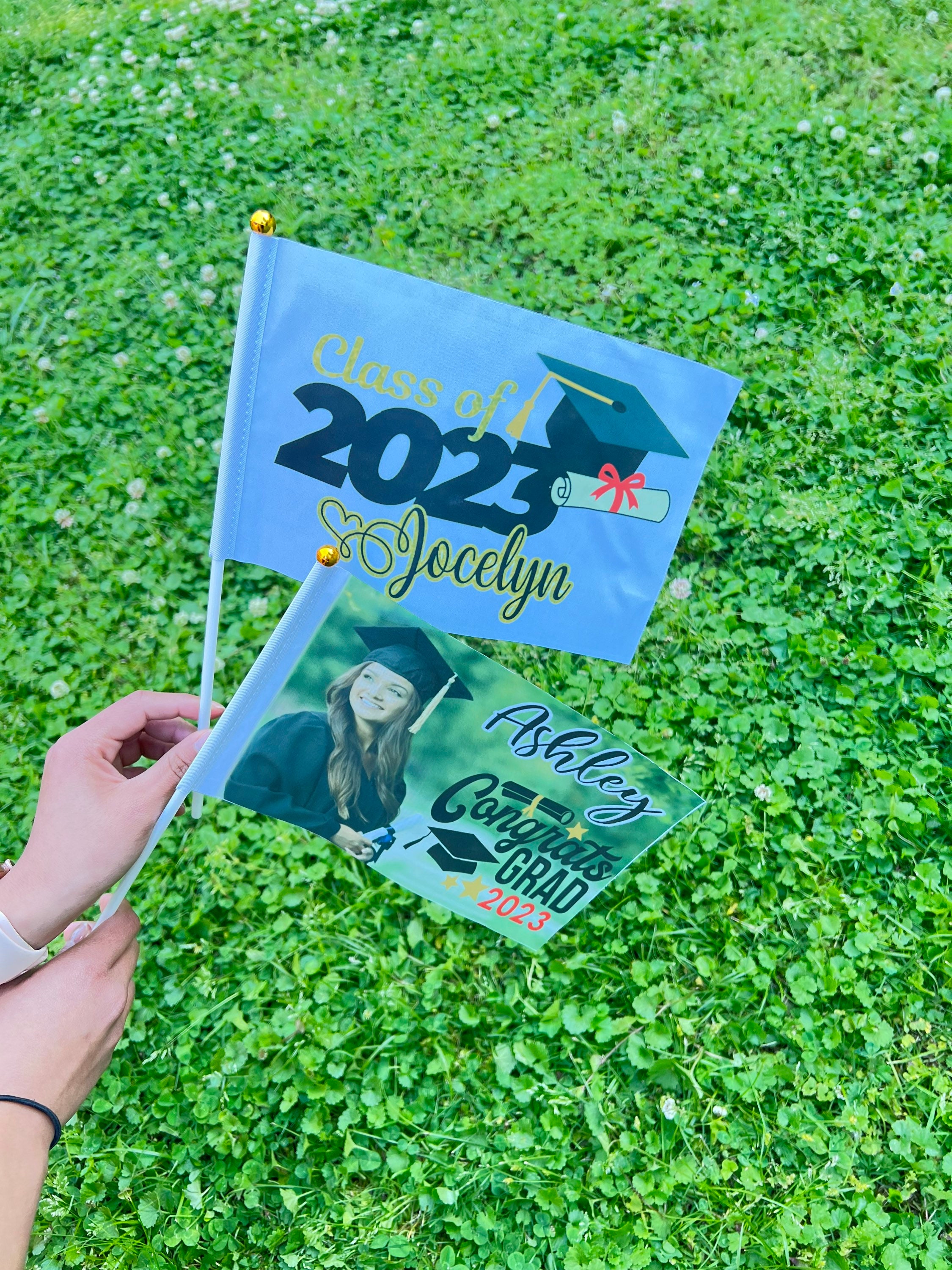 Graduate Handheld Flag, Custom Flag, Personalize With Graduate Picture ...