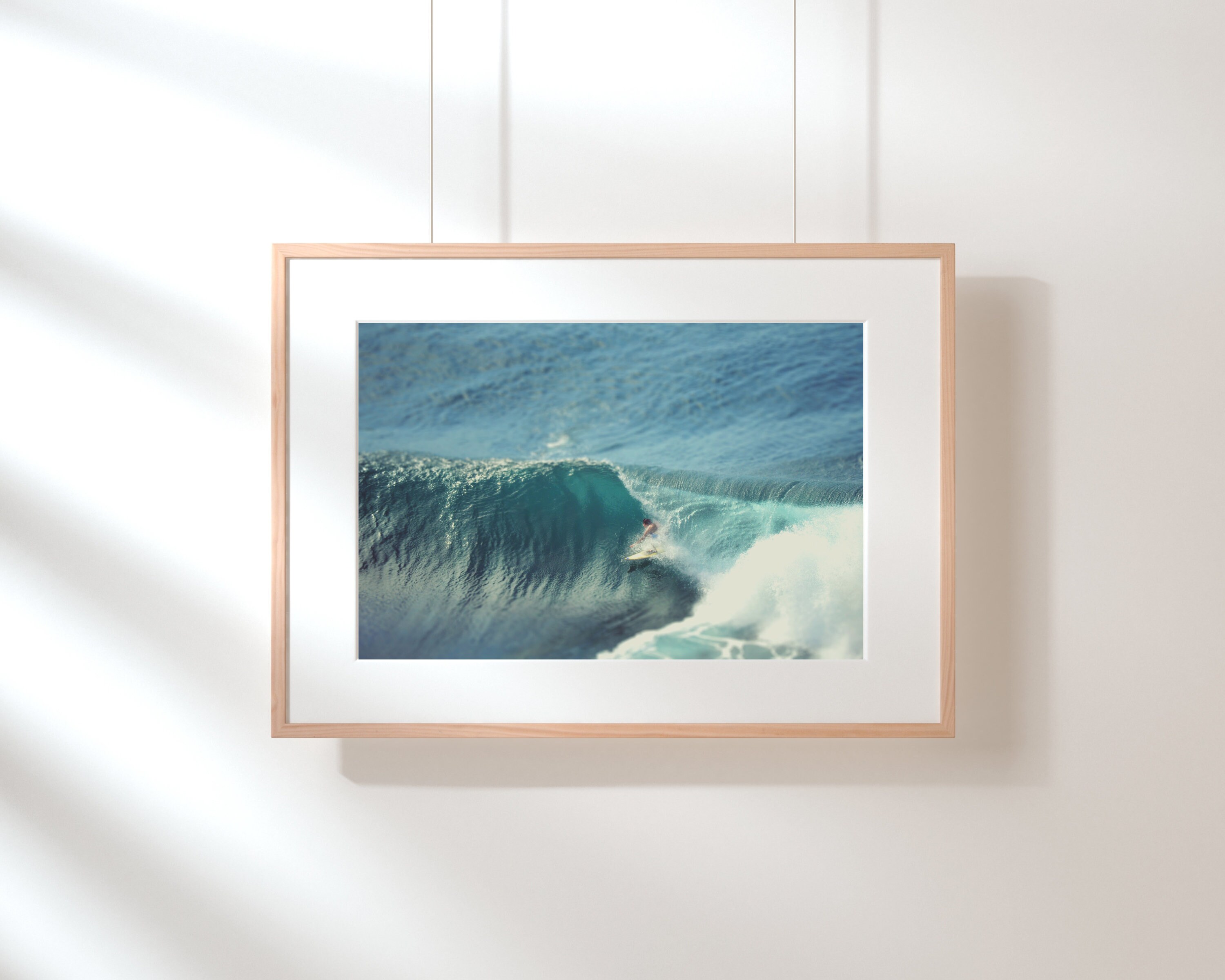 Horizontal Surf Print Vibrant Ocean Surfing Photograph Beach - Etsy