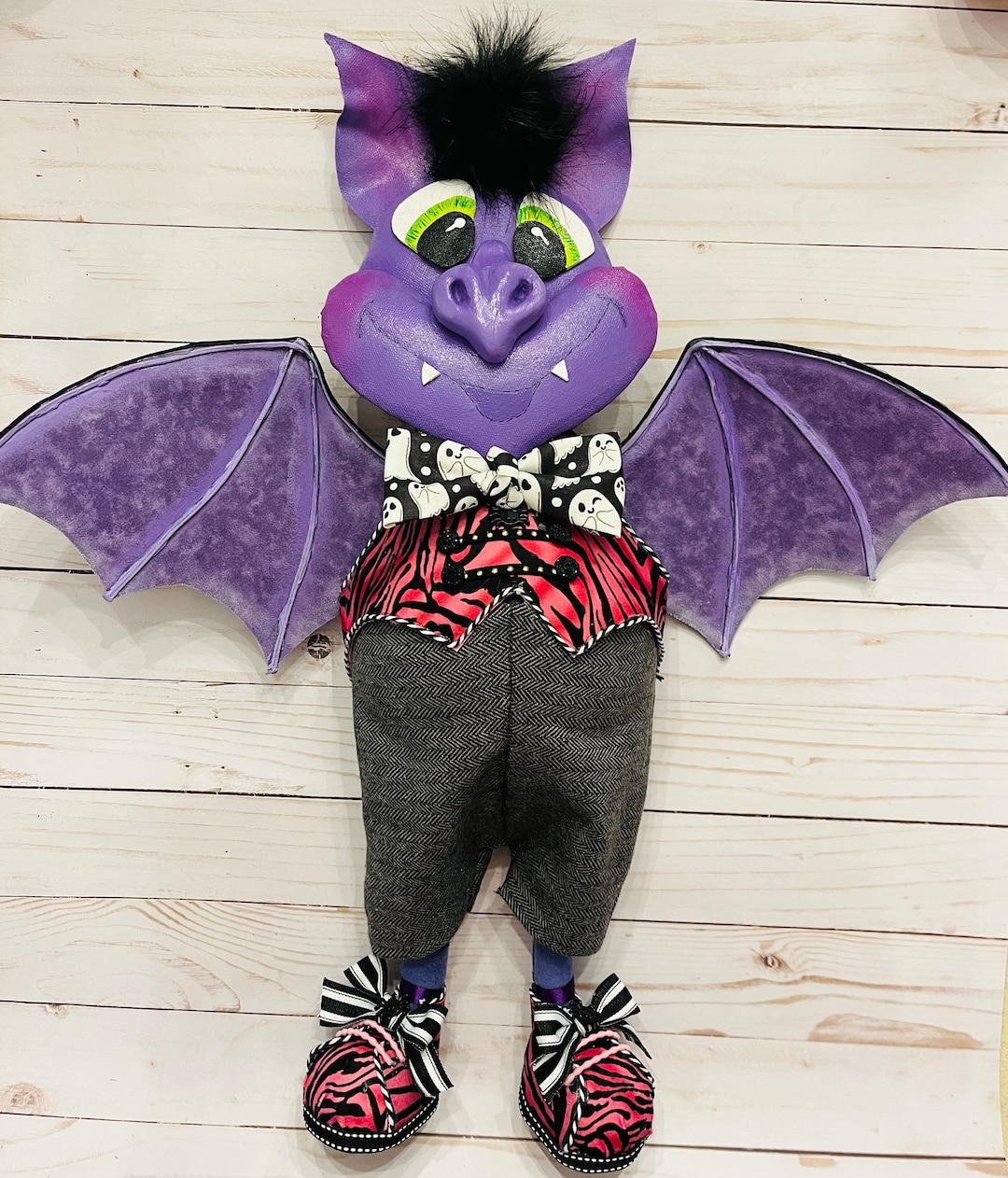 Boomerang Bat Wreath Attachment Halloween Wreath Attachment - Etsy