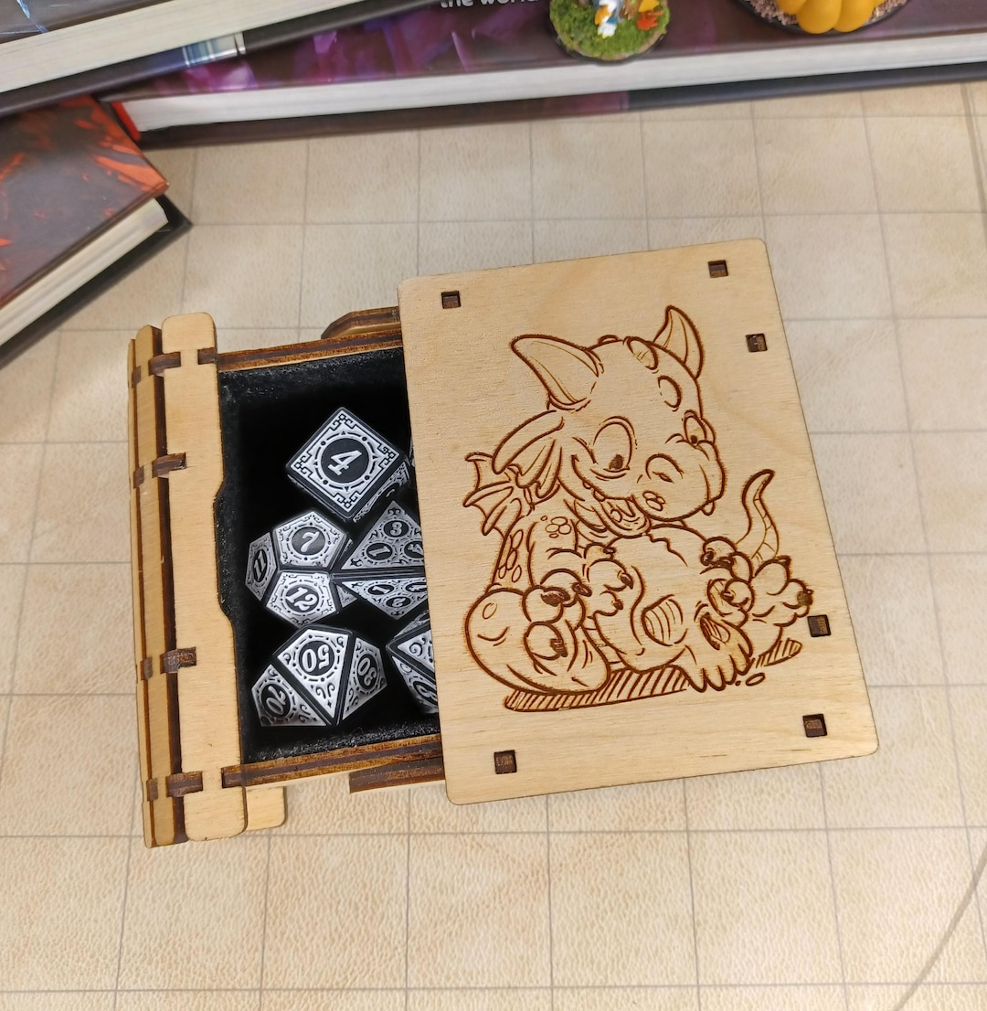 Mini Book Dice Box - Laser Cut - Hand Assembled - Etsy