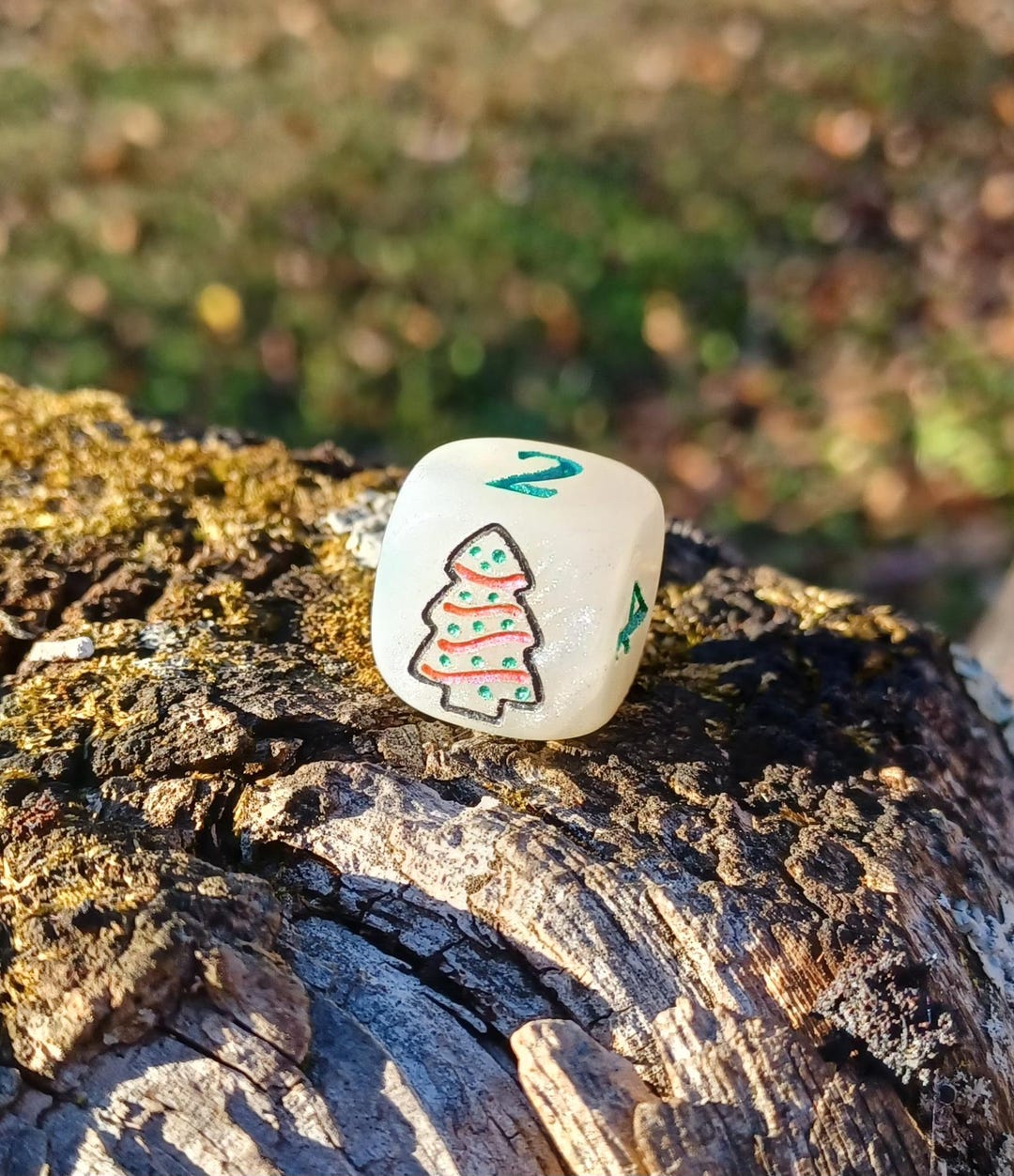 Christmas Tree Cake Dice - ONE Engraved D6 Dice - 16mm - Etsy