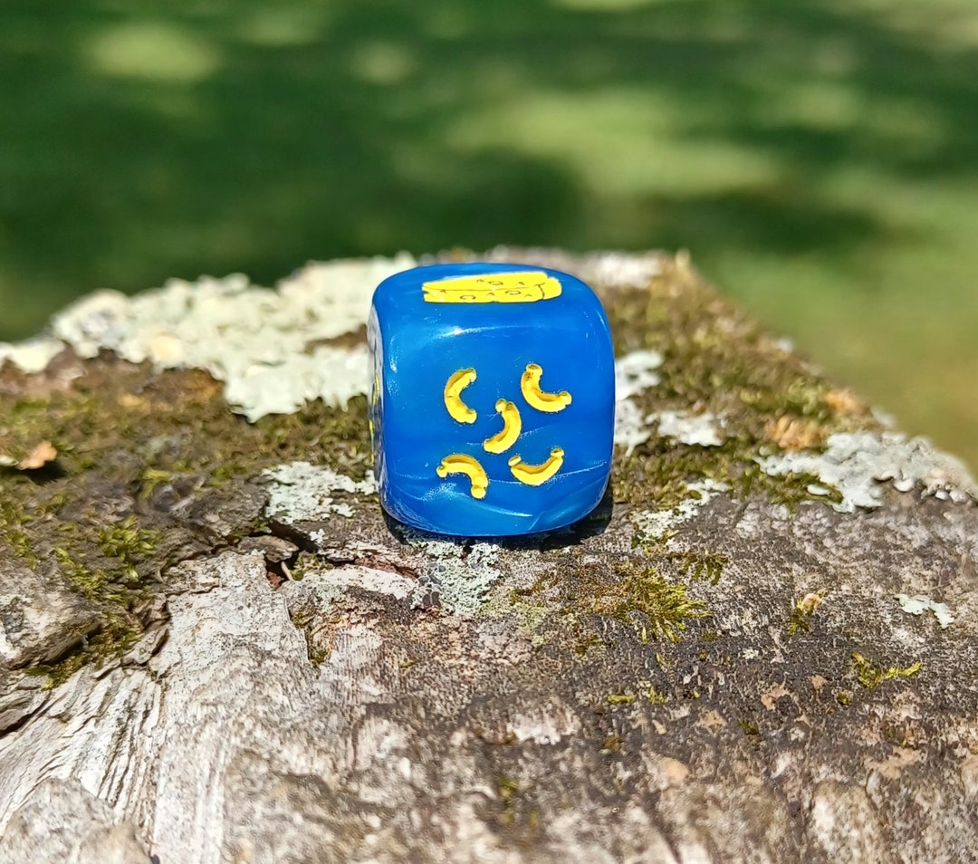 Macaroni and Cheese Dice - ONE Engraved D6 Dice - 16mm - Etsy