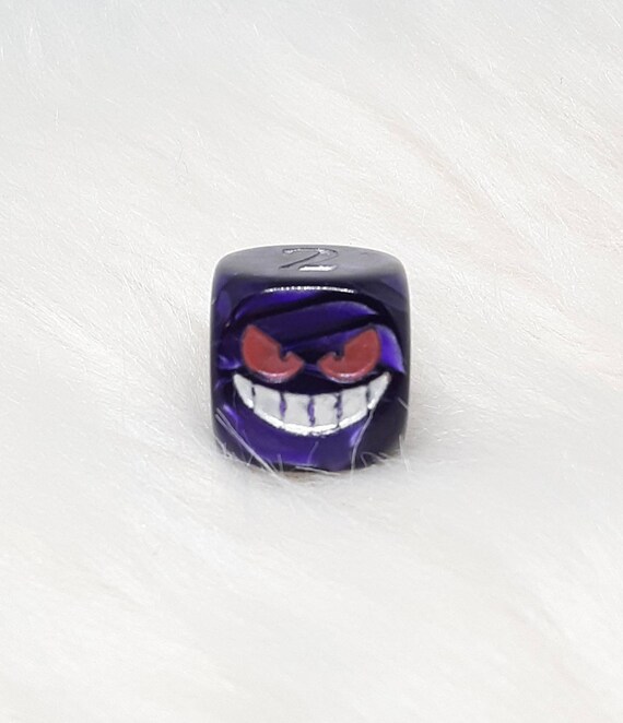 Monster Face Dice ONE Engraved D6 Dice 16mm Free US | Etsy