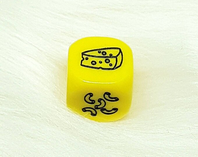 Macaroni and Cheese Dice - ONE Engraved D6 Dice - 16mm - Etsy
