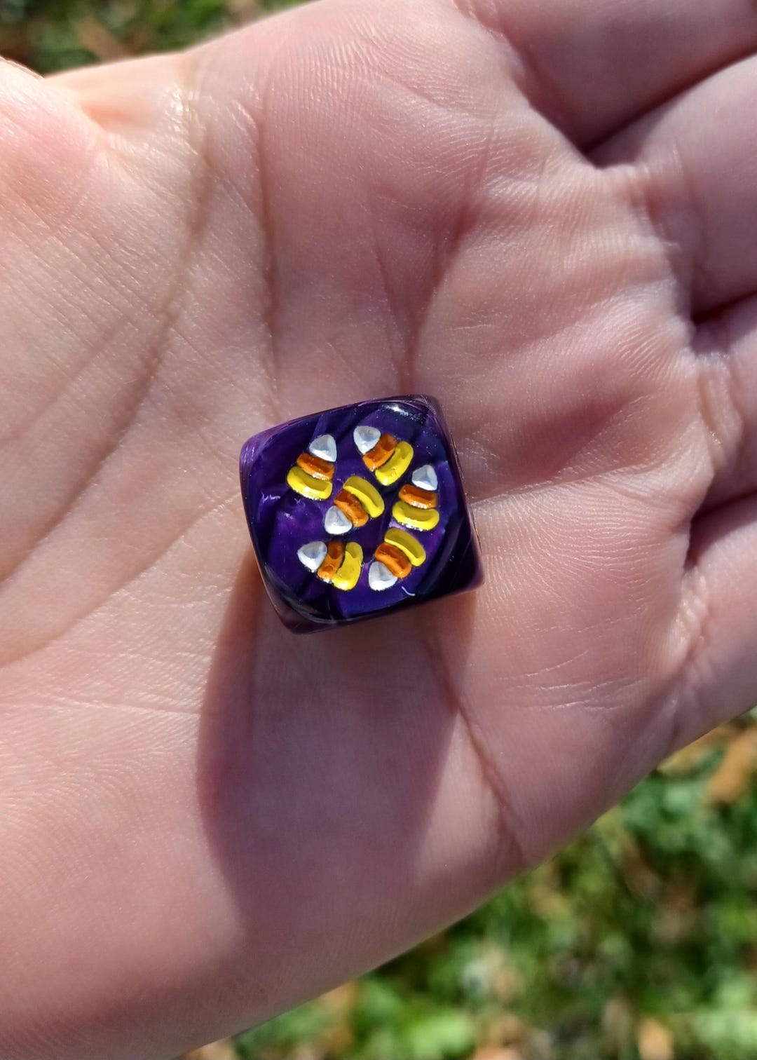 Candy Corn Dice - ONE Engraved D6 Dice - 16mm - Etsy