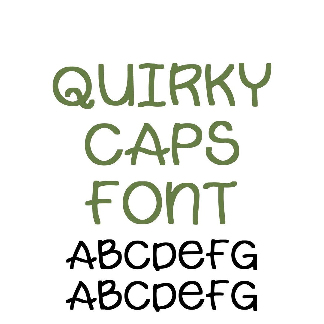 Quirky Caps Font, Handwritten Font, Cute Fonts, Commercial Use Font ...