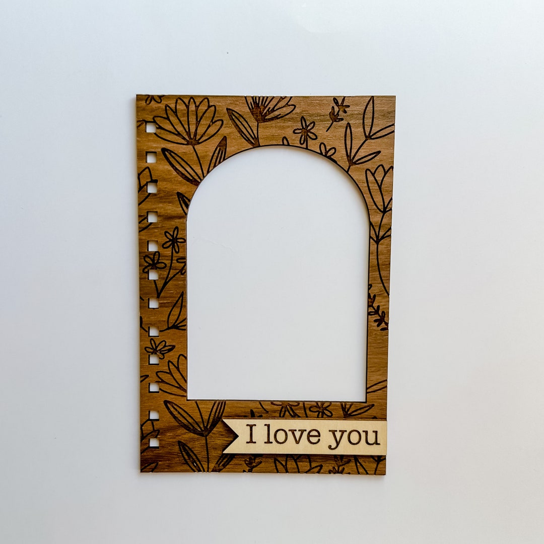 Notebook Cover Laser SVG File, 4x6 Photo Book Cover Template, Mother’s ...