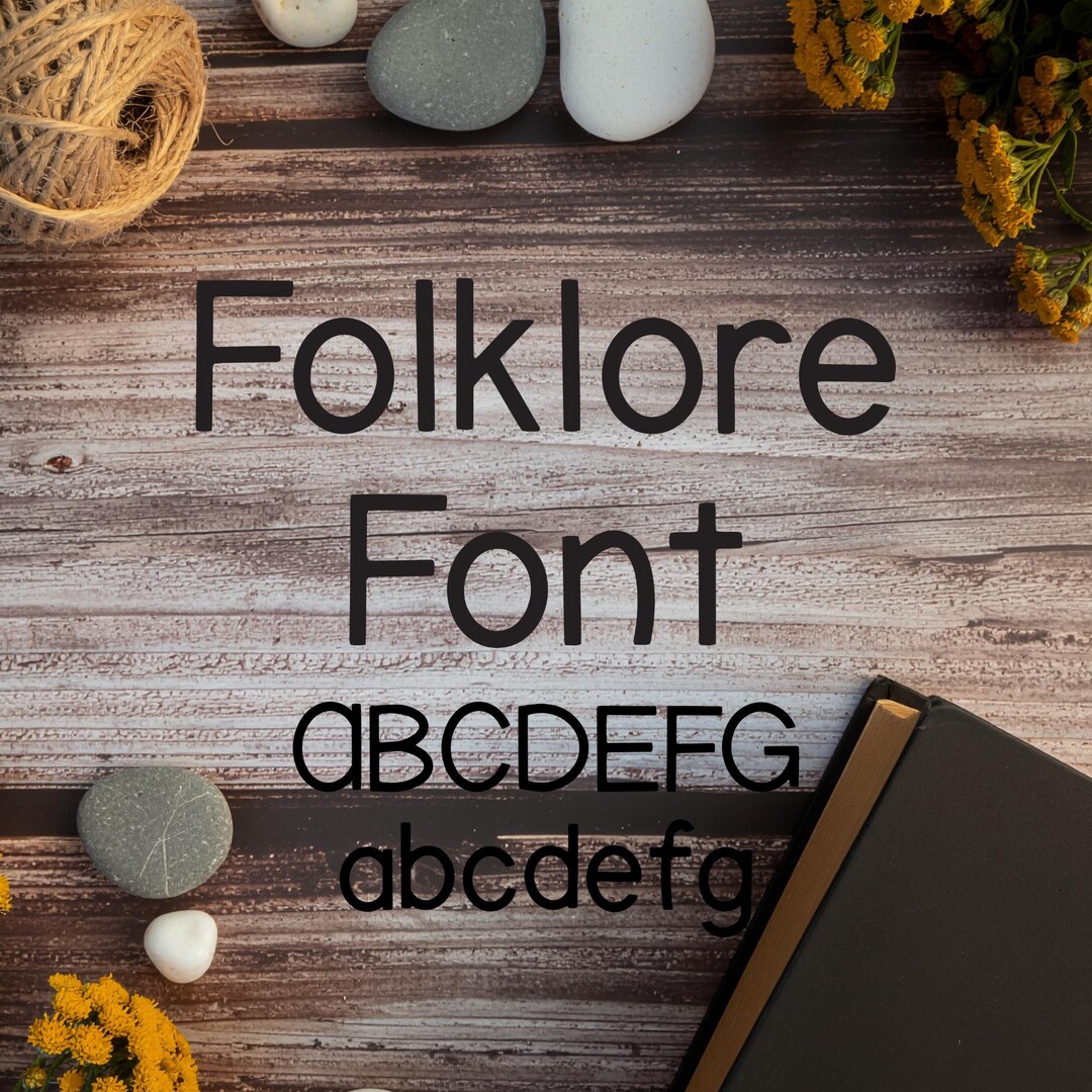 Folklore Font, Handwritten Storybook Font, Playful Cozy Font, Crafting ...