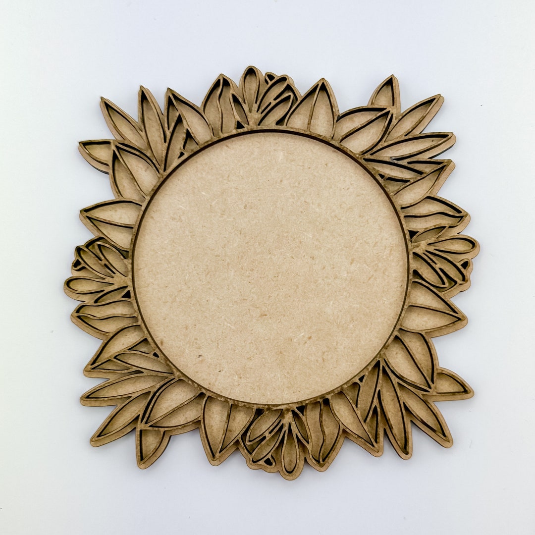 Leaf Wreath Monogram Layered Sign SVG, SVG for Laser Cutters, Glowforge ...