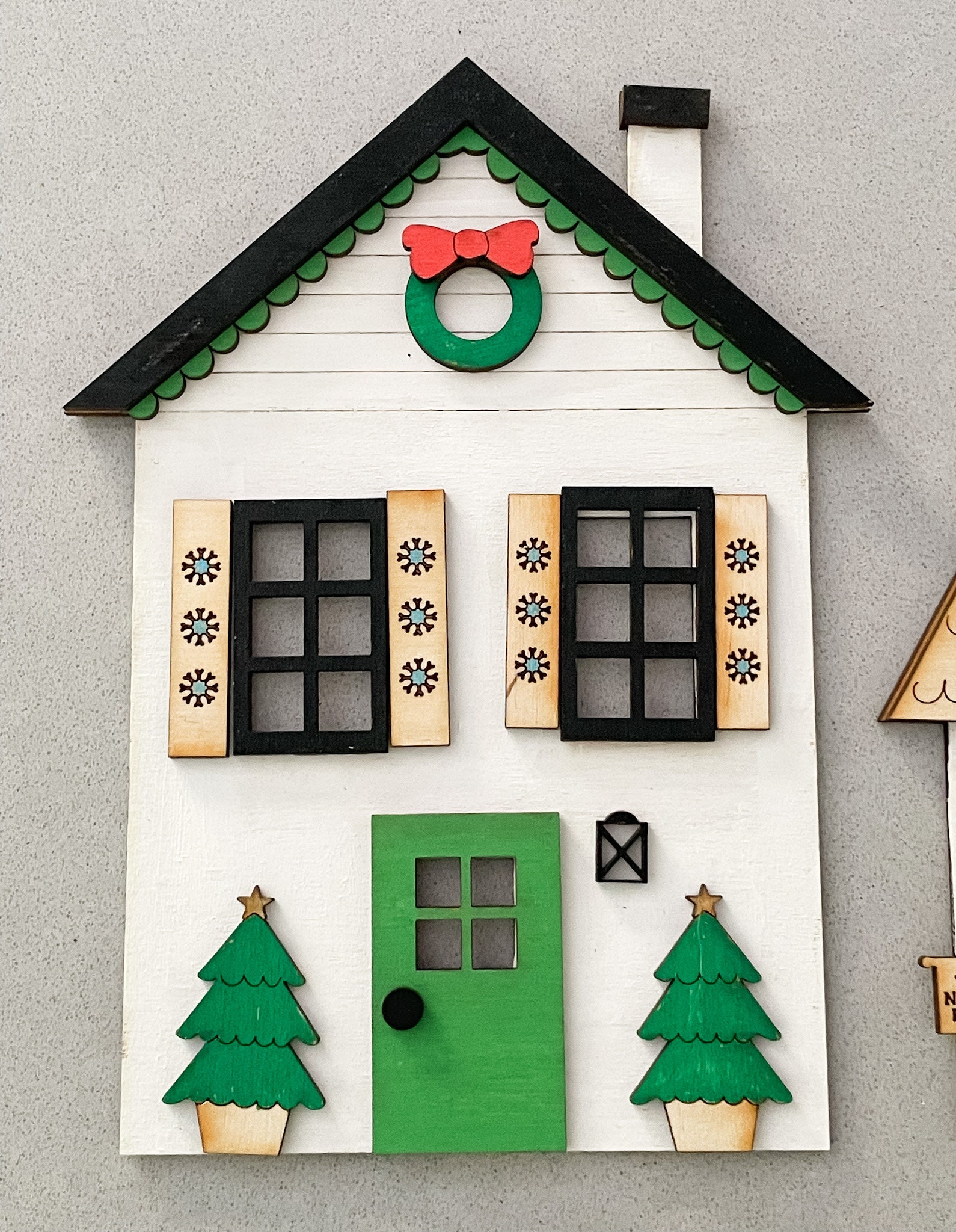 Christmas Village SVG File Mantle Decor Cut File Laser Ready - Etsy Canada