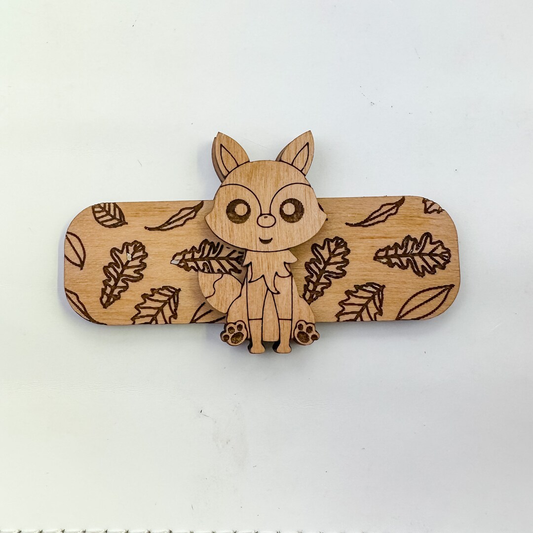 Fall Fox Hair Clip SVG File, Laser Cut File, Hair Clip Laser Cut File ...