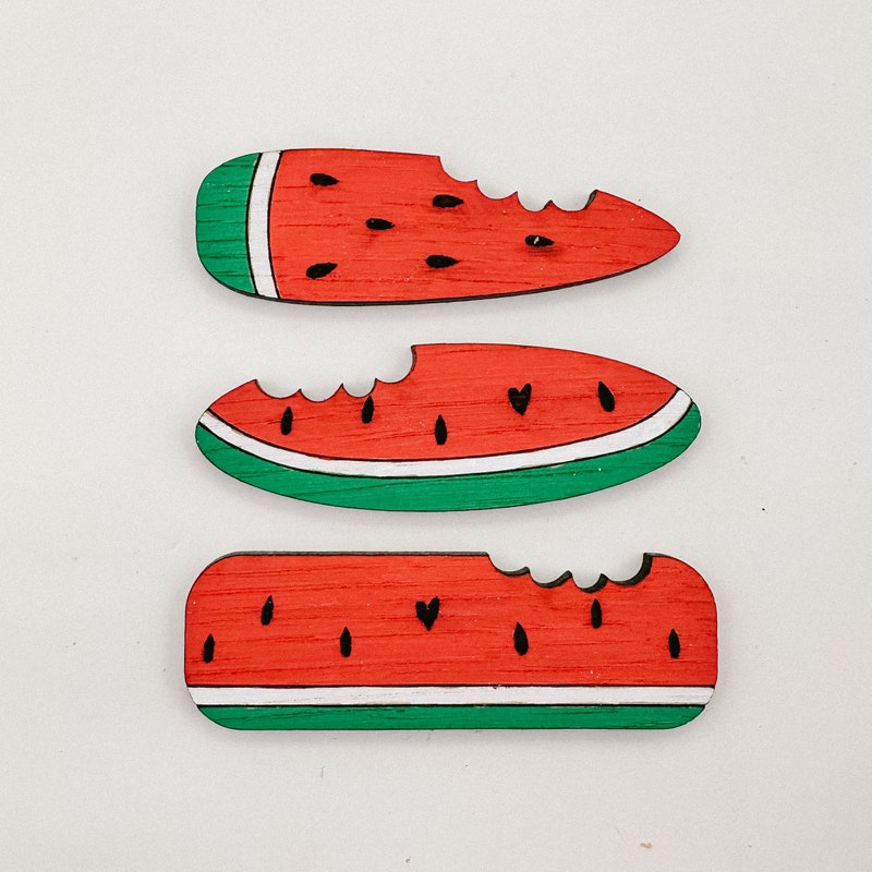 Watermelon Claw Hair Clip - Etsy