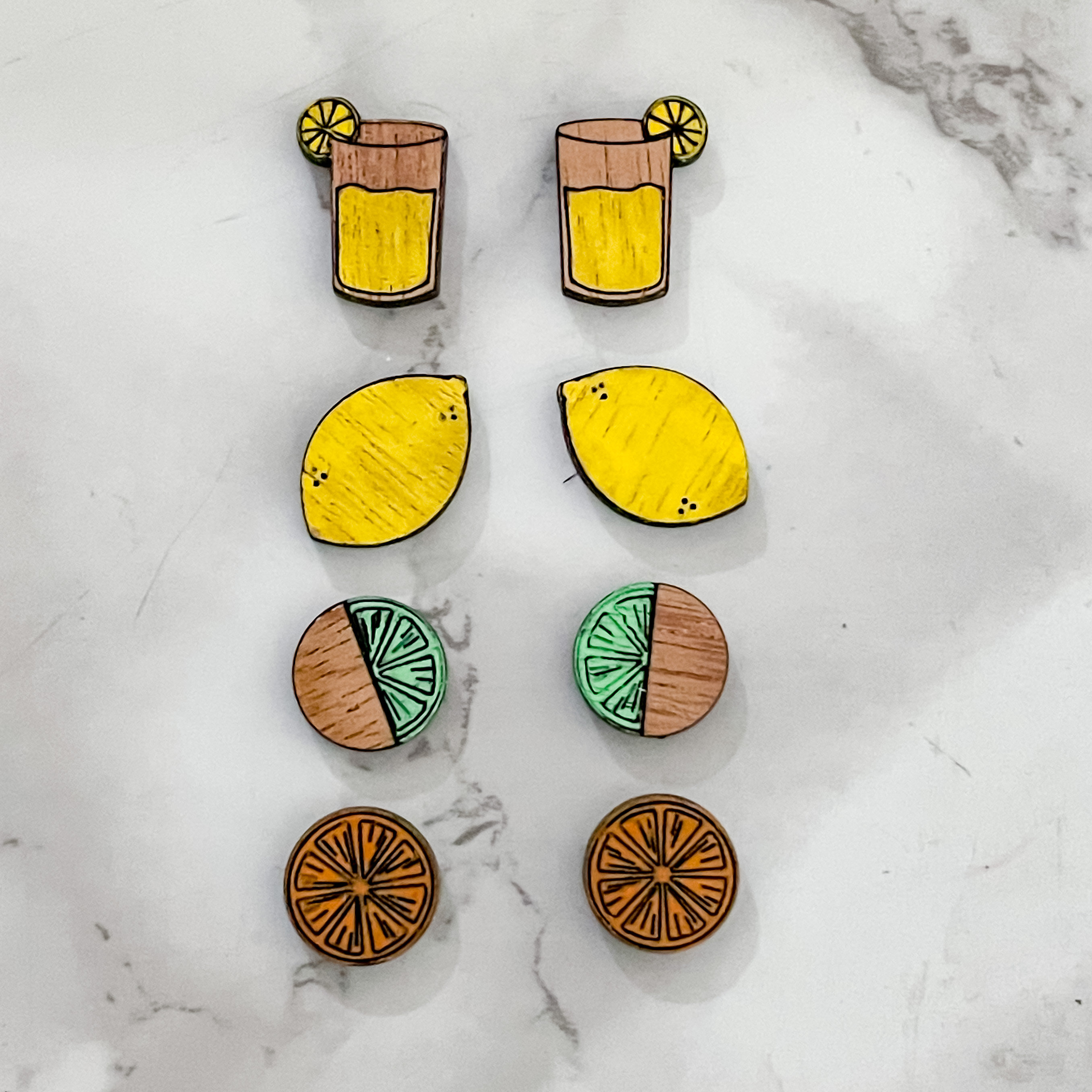 Stud Earring SVG Bundle Spring and Summer Designs Stud - Etsy