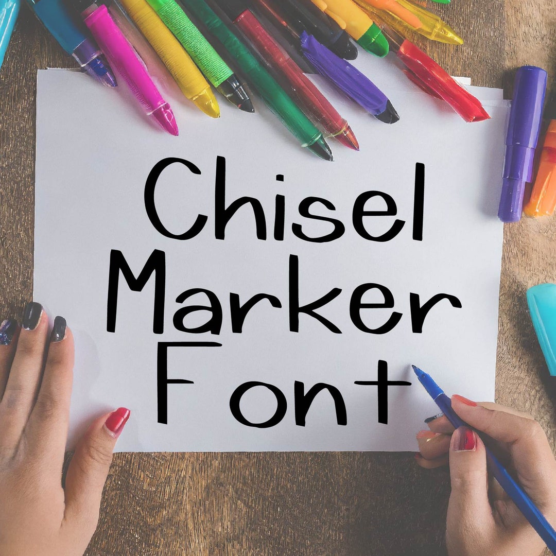 Chisel Marker Font, Commercial Use Font, Cute Fonts, Fonts for Crafting ...
