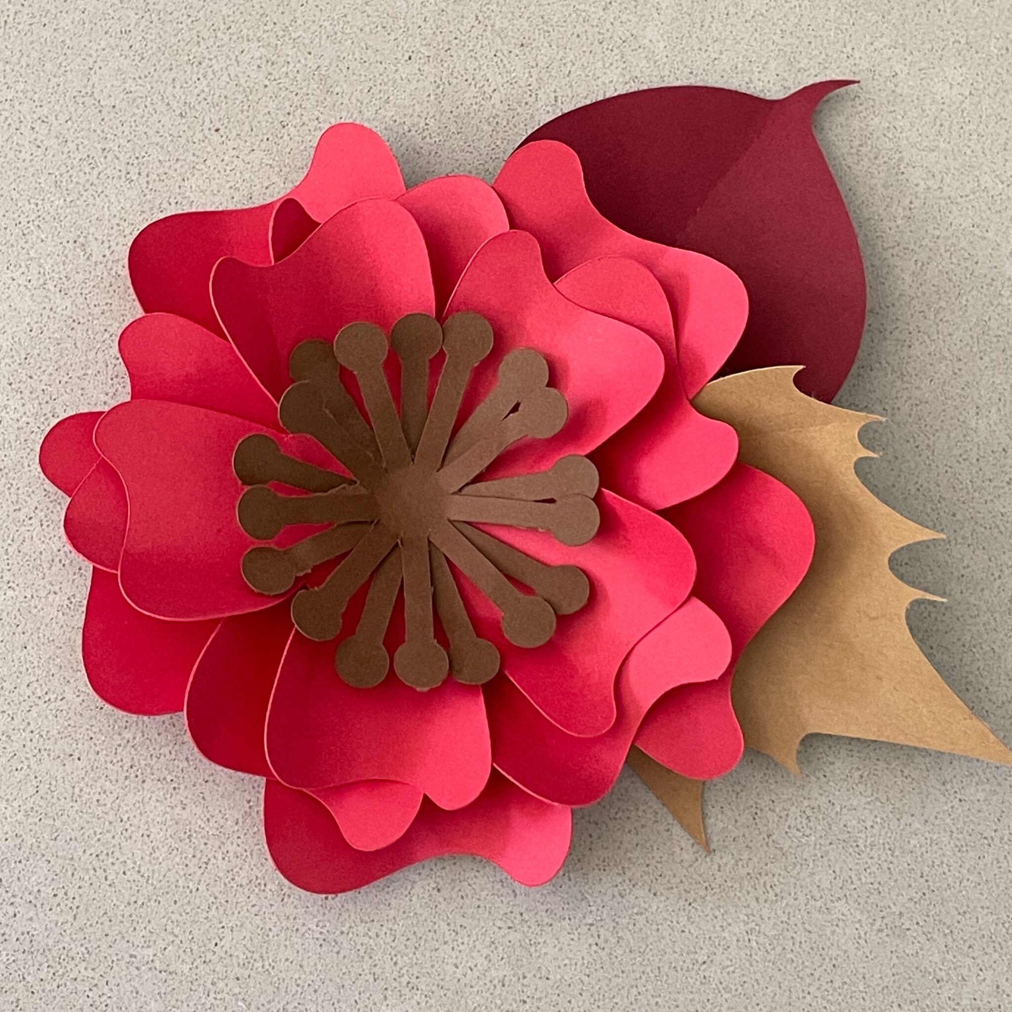 Fall Flower SVG File Wildflower Cut Files Paper Flower Cut - Etsy