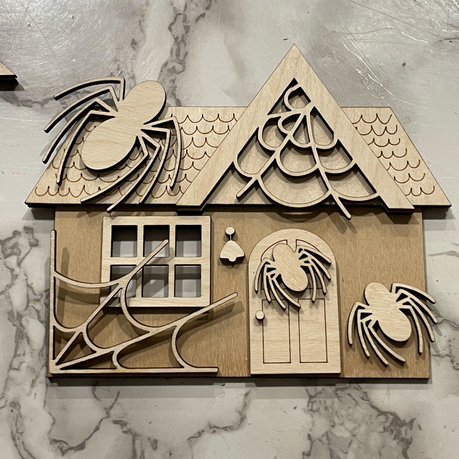 Haunted House SVG File, Mantle Decor Cut File, Laser Ready SVG ...