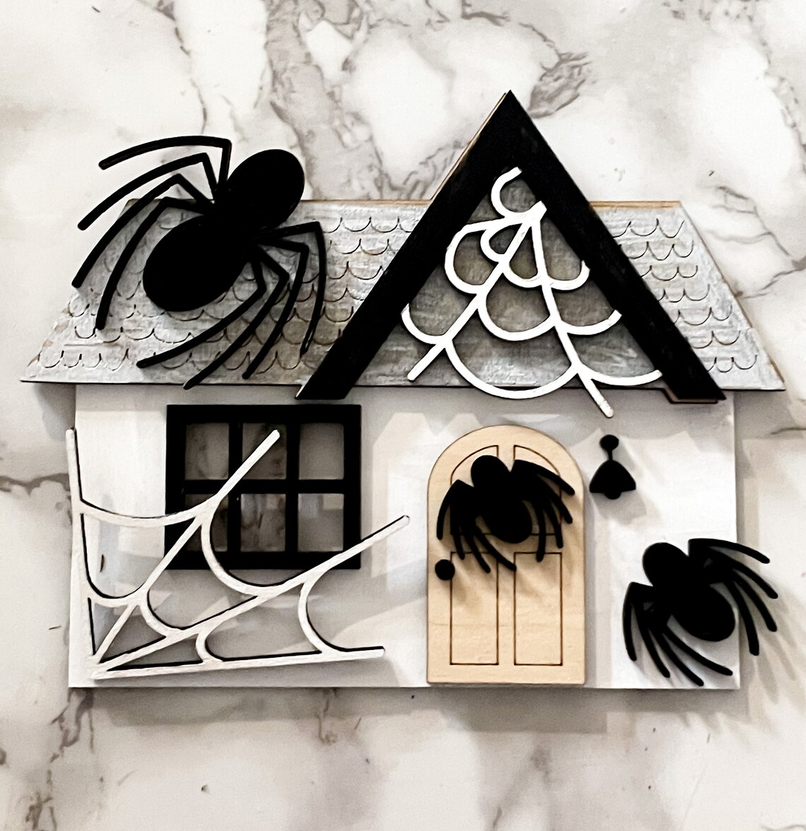 Haunted House SVG File, Mantle Decor Cut File, Laser Ready SVG ...