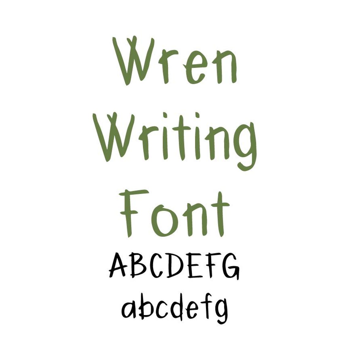 Wren Writing Font, Handwritten Cute Font, Commercial Use, Fonts for ...